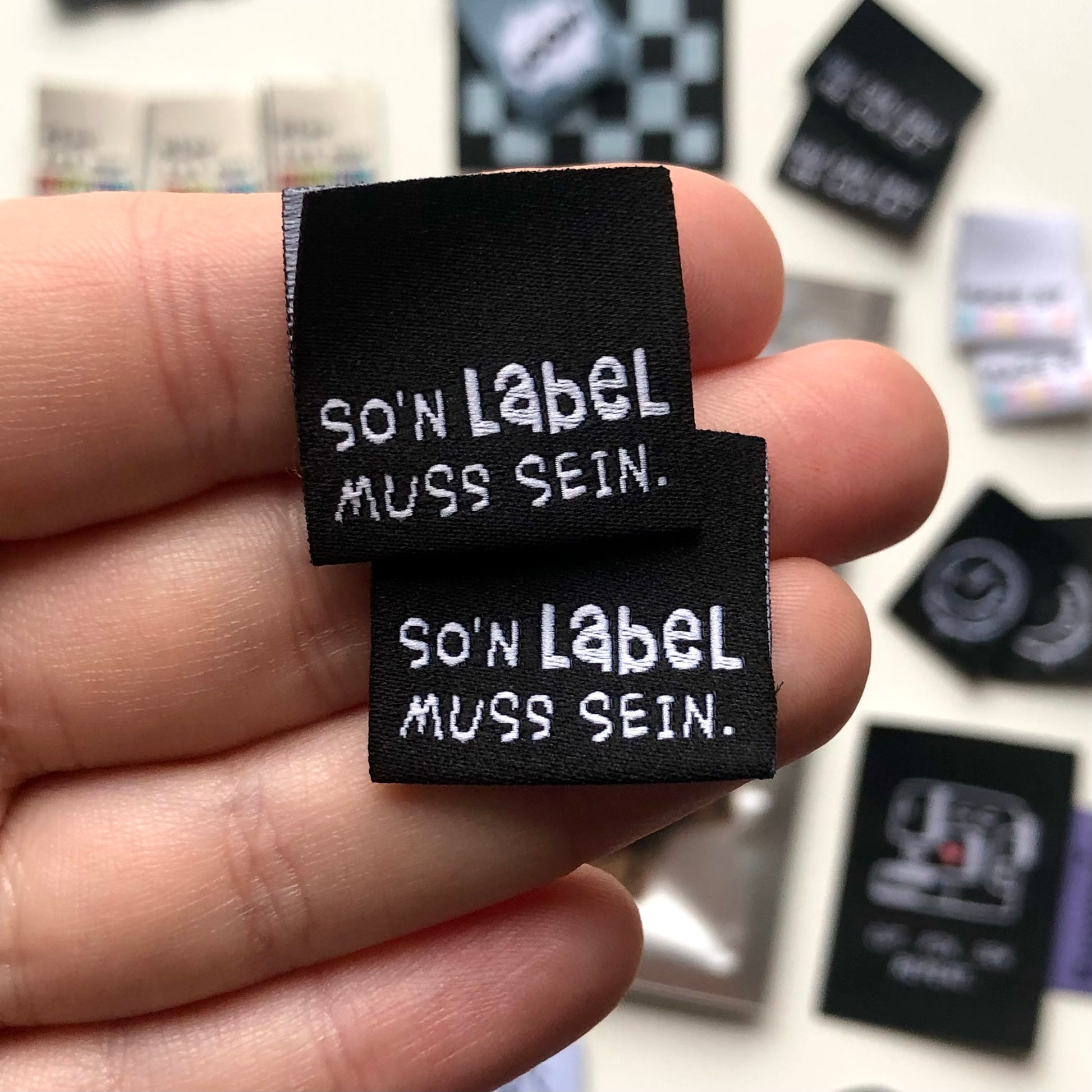 3er Set Weblabel „so‘n Label muss sein“ – moonndphase